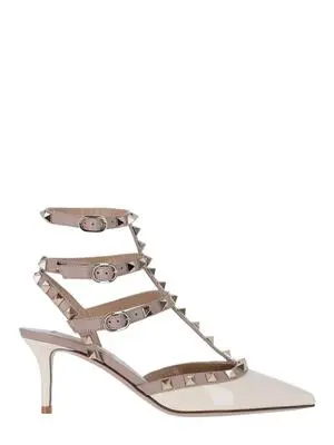 Valentino Garavani Pumps Decollete Rockstud - White