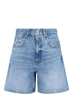 ANINE BING Heath Denim Shorts - Blue