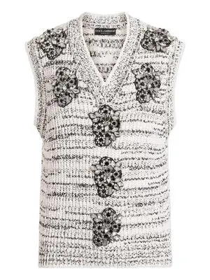 Dolce & Gabbana Intarsia Pullover Vest - Multicolor