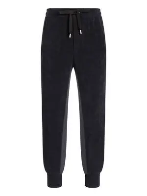 Dolce & Gabbana Cotton Terry Trousers - Blue