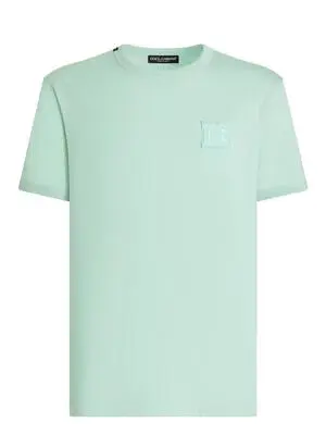 Dolce & Gabbana Cotton T-shirt With Patch - Green
