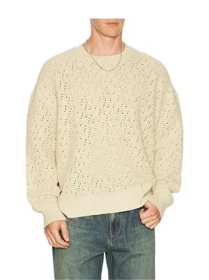 FRAME Crochet Sweater - Light Stone