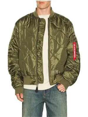 Alpha Industries L-2b Relaxed Quilted Flight Jacket - Og Green