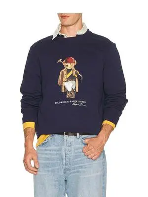 Polo Ralph Lauren Novelty Polo Society Bear Crewneck Sweatshirt - Newport Navy
