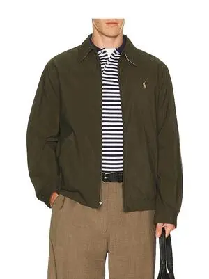 Polo Ralph Lauren Polyester Twill Biswing Windbreaker Jacket - Company Olive