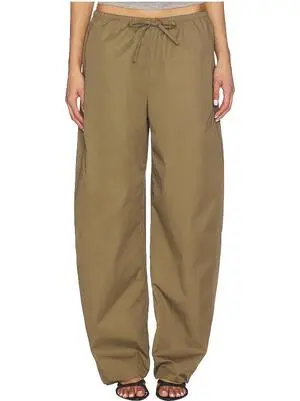 EAVES Lana Barrel Leg Pant - Capers