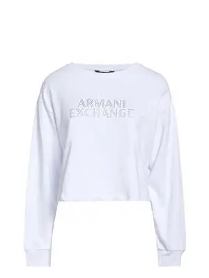 Armani Exchange Cotton French Terry Sweatshirt - White