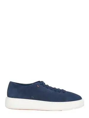 Santoni Leather Sneakers - Navy