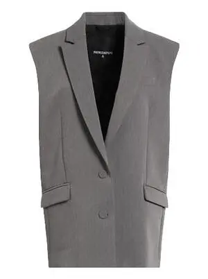 Patrizia Pepe Single-breasted Blazer With Lapel Collar - Grey
