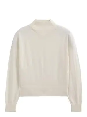 Everlane Ultrafine Merino Mockneck Sweater - Bone