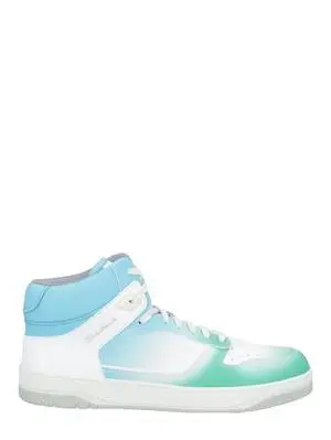 Santoni Light Leather High-top Sneakers - Green