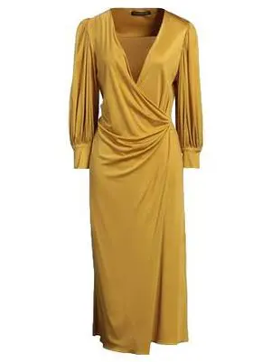 DEPARTMENT 5 Midi Dress In Viscose - Mustard