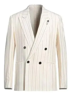 LARDINI Blazer Ivory Size Viscose - White