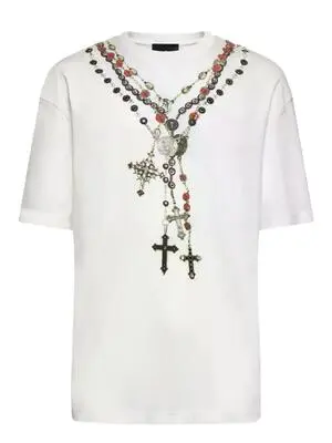 JOHN RICHMOND Cross-print T-shirt