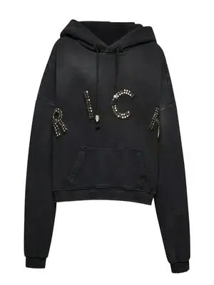 John Richmond Embellished Hoodie - Black
