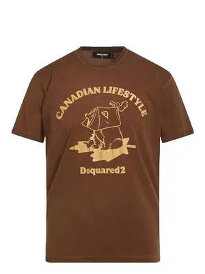 Dsquared2 T-shirt Chocolate Size Cotton - Brown