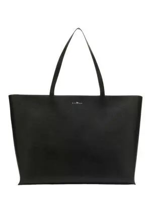John Richmond Top-handle Grained Tote - Black