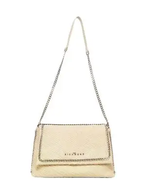 John Richmond Chain Detail Shoulder Bag - Neutrals