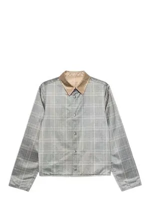 DIESEL Buttoned Check Jacket - Grey
