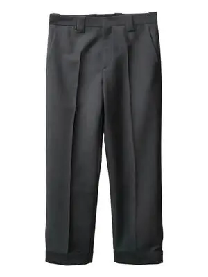 Versace Wool-mohair Formal Trousers - Grey