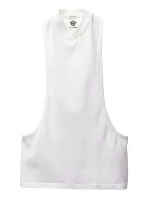 Versace Cotton-jersey Tank Top - White