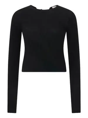 Valentino Garavani Bow Ribbed Knitwear - Black
