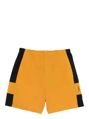 Saint Laurent Cassandre Logo Shorts - Yellow