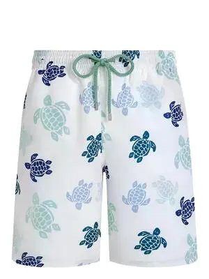 Vilebrequin Turtle-print Swim Shorts - White
