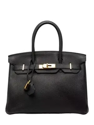 Hermès 2015 Togo Birkin 30 Handbag - Black