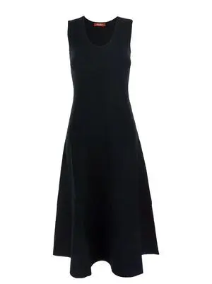 Max Mara Furetto Sleeveless Midi Dress - Black