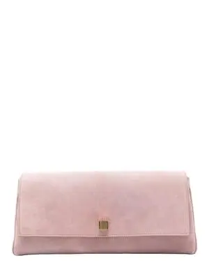 Khaite Audrey Lock Clutch Bag - Pink