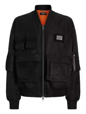 Dolce & Gabbana Multi-pocket Bomber Jacket - Black