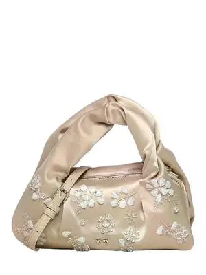 V°73 Floral-embellished Mini Shoulder Bag - Neutrals