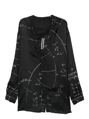 Rick Owens Graphic Print Shirt - Black