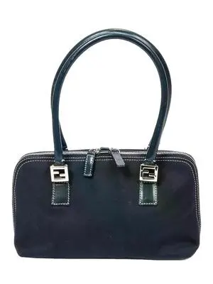 Fendi Small Ff Boston Shoulder Bag - Blue