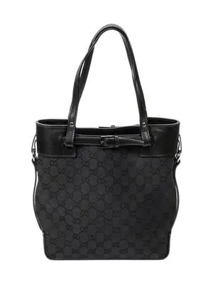Gucci Tall Belt Tote Bag - Black