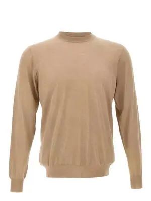 FILIPPO DE LAURENTIIS Ribbed Crew Neck Sweater - Neutrals