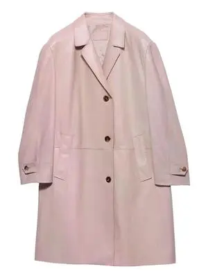 Prada Nappa Leather Coat - Pink