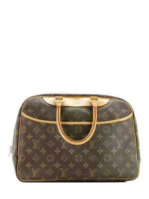 LOUIS VUITTON Deauville Monogram Canvas Handbag - Brown