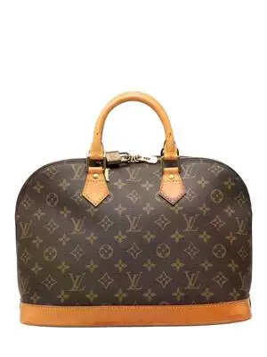 LOUIS VUITTON 1995 Monogram Alma Pm Handbag - Brown