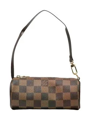 LOUIS VUITTON 1990-2010 Damier Ebene Papillon Pochette - Brown