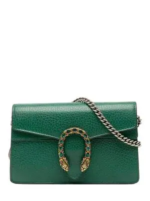 Gucci Mini Leather Dionysus Crossbody Bag - Green