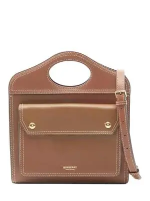 Burberry Mini Pocket Satchel - Brown
