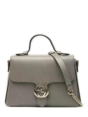 Gucci Interlocking G Satchel - Grey