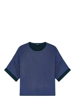Giorgio Armani Ribbed Viscose Jumper - Purple