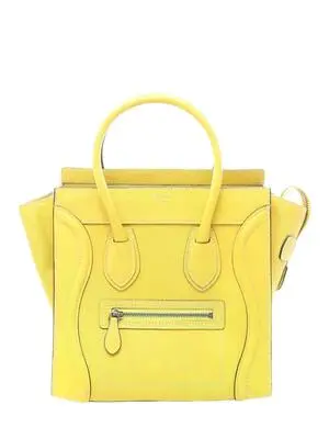 Celine 2010-2026 Micro Luggage Tote Bag - Yellow