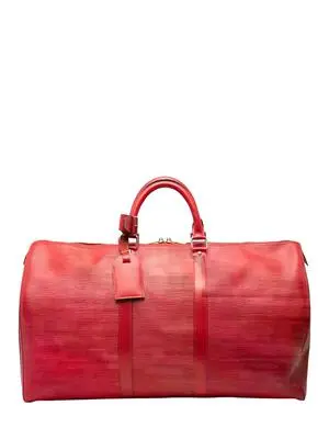 LOUIS VUITTON 1995 Epi Keepall 50 Travel Bag - Red