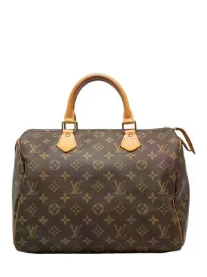 LOUIS VUITTON 1997 Monogram Speedy 30 Boston Bag - Brown