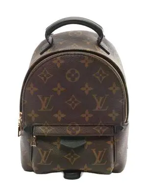 LOUIS VUITTON 2021-2025 Monogram Mini Palm Springs Backpack - Brown
