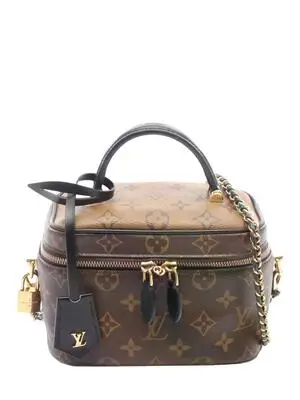 LOUIS VUITTON Monogram Reverse Vanity Pm Satchel - Brown